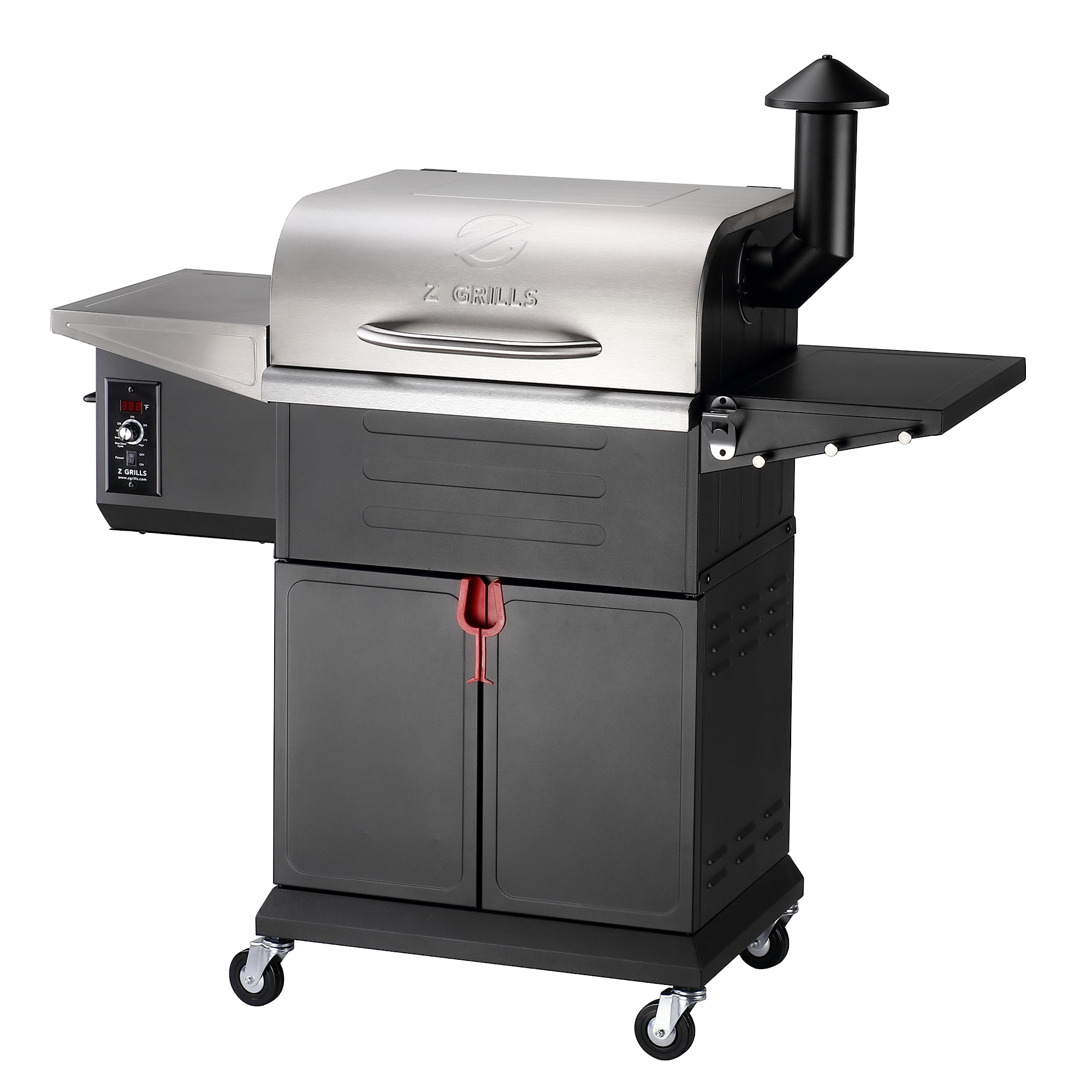 Z Grills 572 sq.in. Pellet Grill with Direct Flame Access, Stainless ...