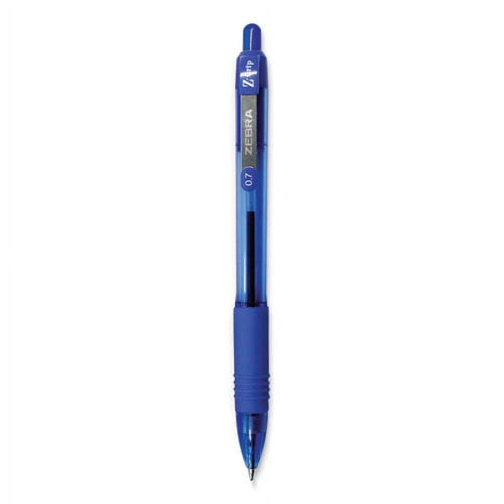 Z-Grip Ballpoint Pen, Retractable, Medium 0.7 mm, Blue Ink, Blue Tinted ...