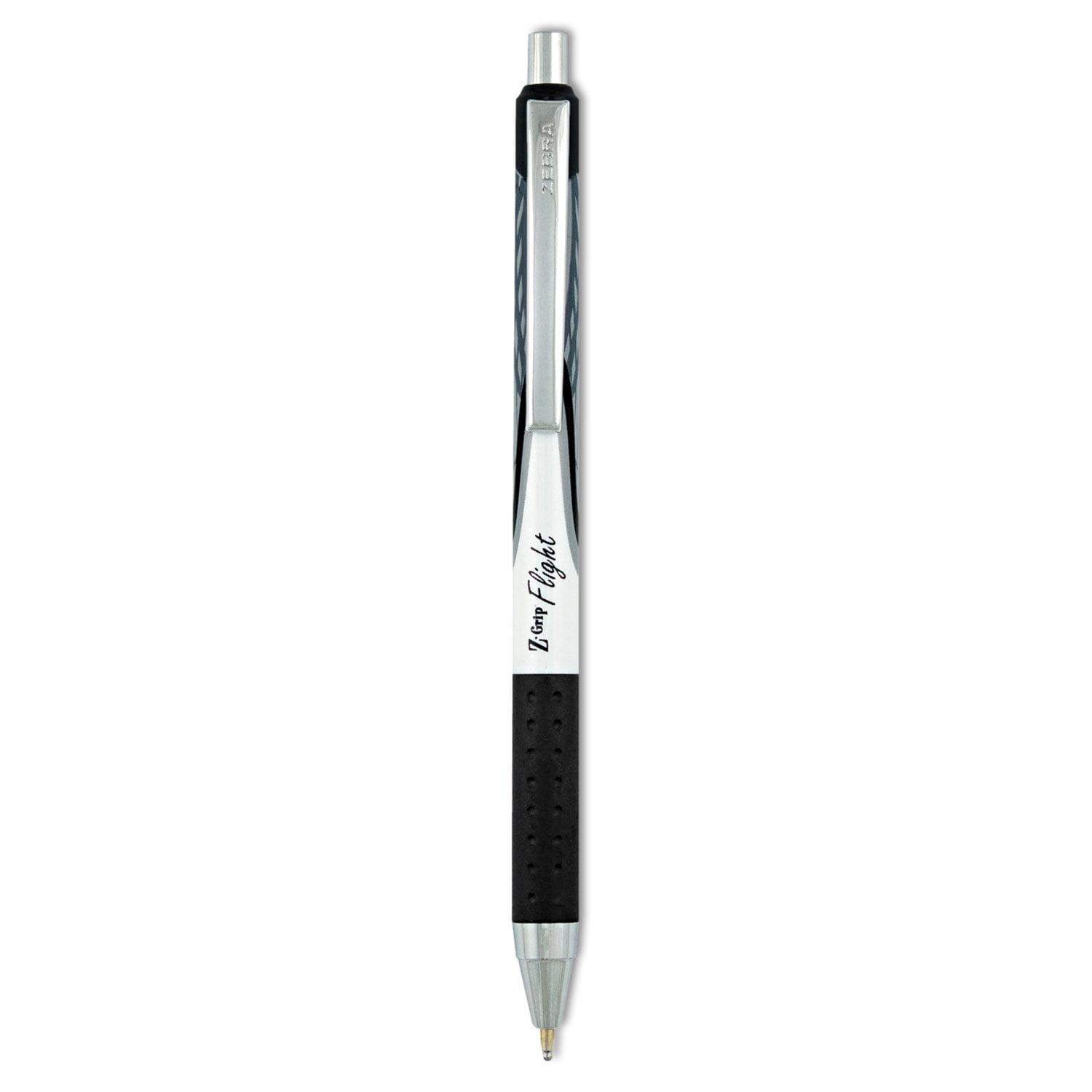 Zebra Z-Grip Flight Retractable Ballpoint Pen 1.2 mm Bold Black Dozen ...