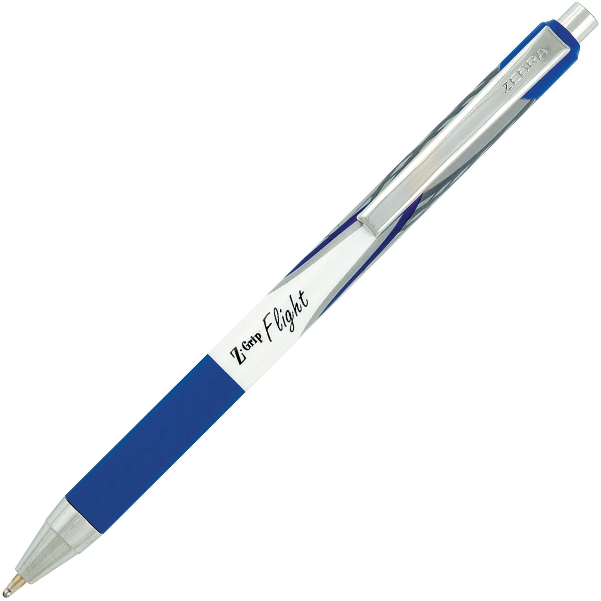 Z-Grip Flight Retractable Ballpoint 1.2mm Blue Dozen - Walmart.com