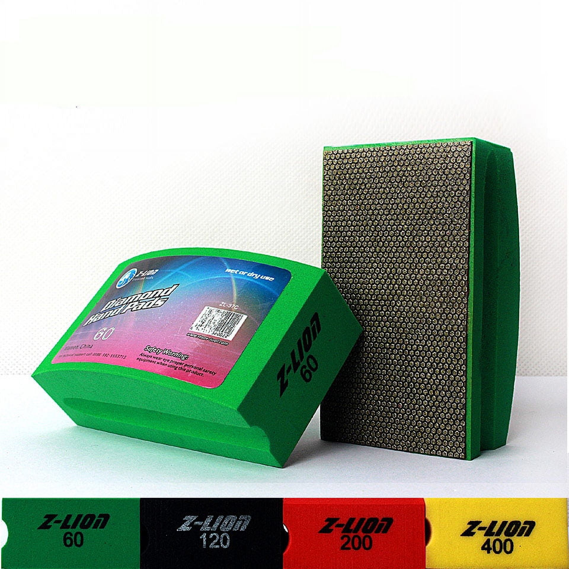Z-LION Diamond Hand Polishing Pads For Granite Stone Concrete Marble ...