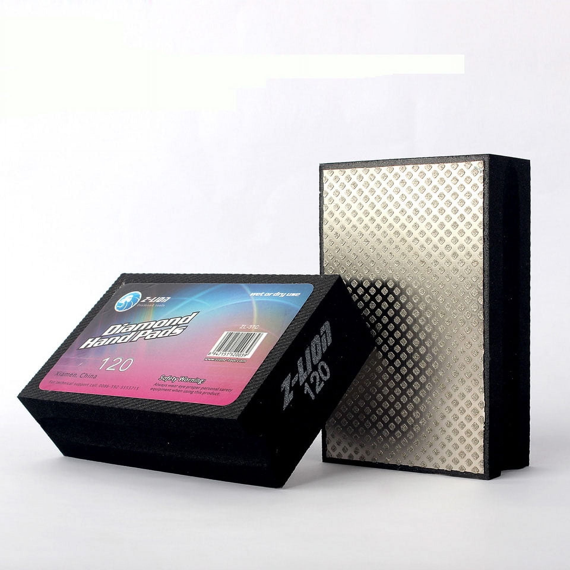 Z-LION Diamond Hand Polishing Pads Sanding Block Glass Grinding ...