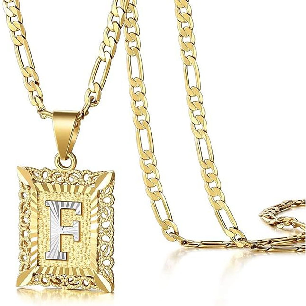 Z.LP Jewelry F-letter Coin Pendant Necklace - Walmart.com