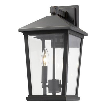 Z-Lite 571M Seoul 2 Light 15" Tall Outdoor Wall Sconce - Walmart.com