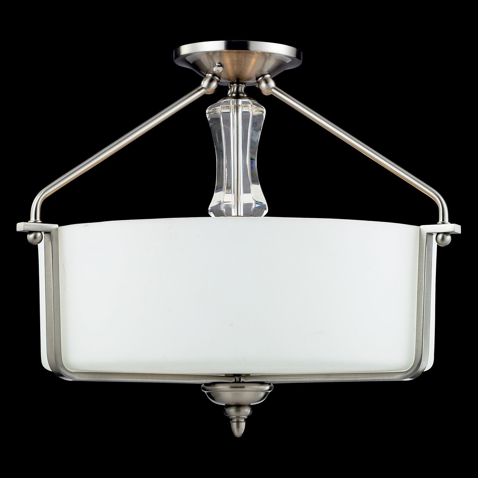 Z Lite 2000SF Avignon 3 Light Semi-Flush Mount - Brushed Nickel ...
