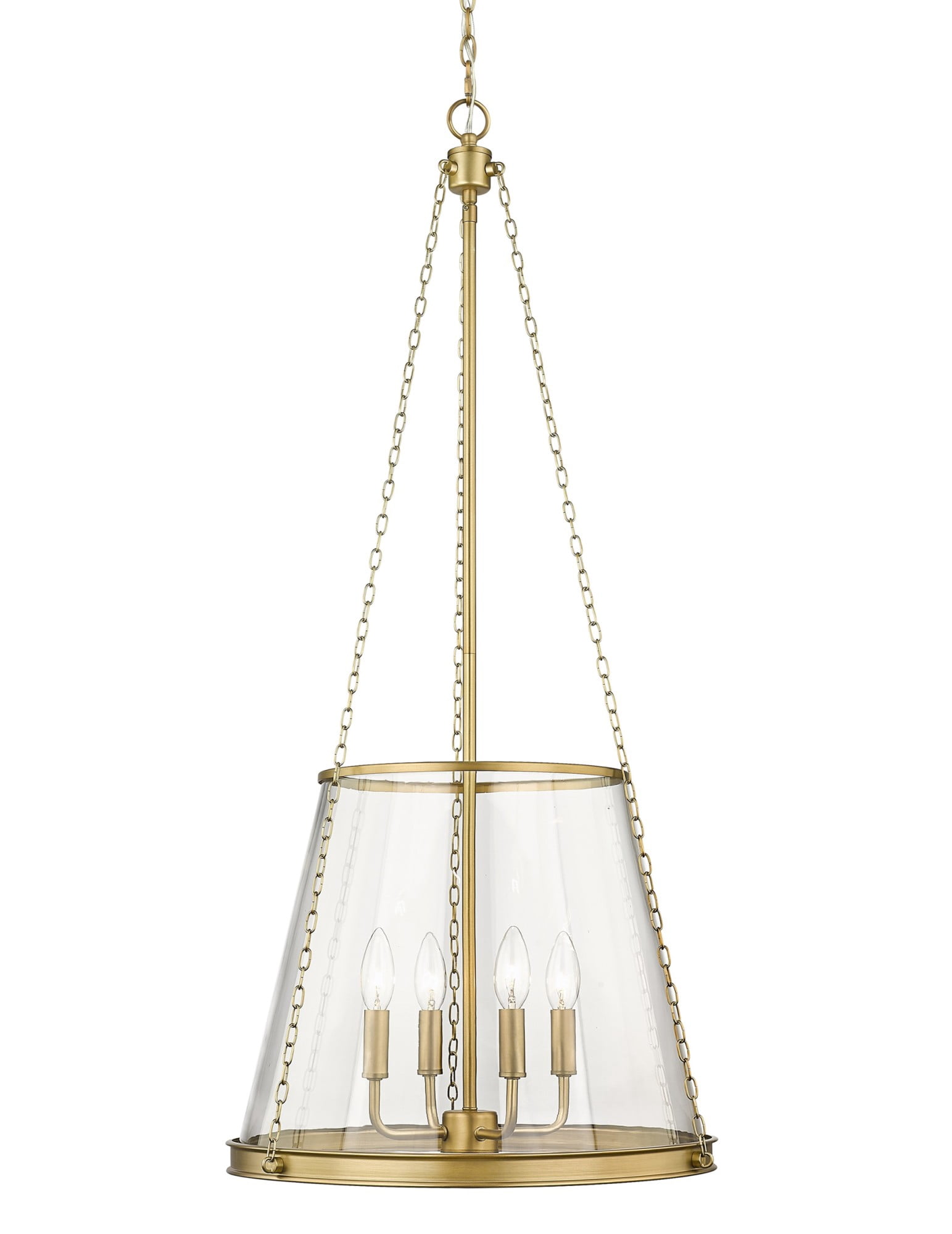 341P18-RB-Z-Lite-Prescott - 4 Light Pendant In Industrial Style-39.25 ...