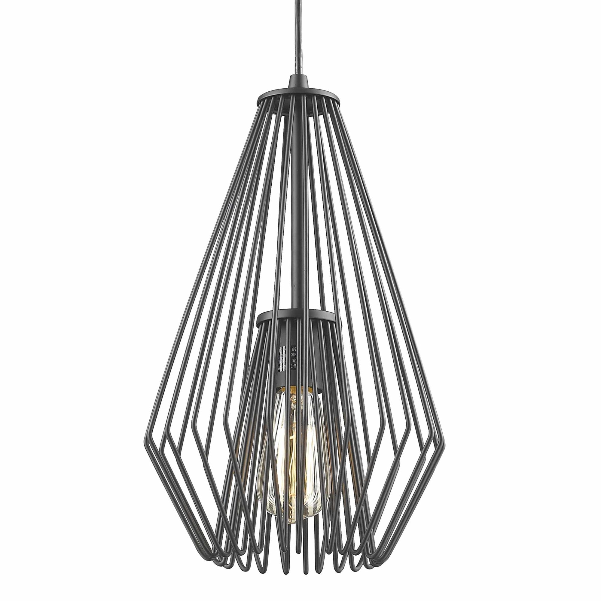 1 Light Mini Pendant In Modern Style-15.75 Inches Tall And 9.25 Inches ...