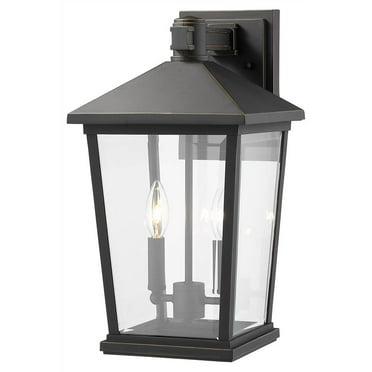 Z-Lite 571M Seoul 2 Light 15" Tall Outdoor Wall Sconce - Walmart.com