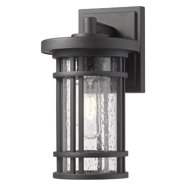 Z-lite Luttrel Outdoor 1-Light Wall Sconce, Black - Walmart.com