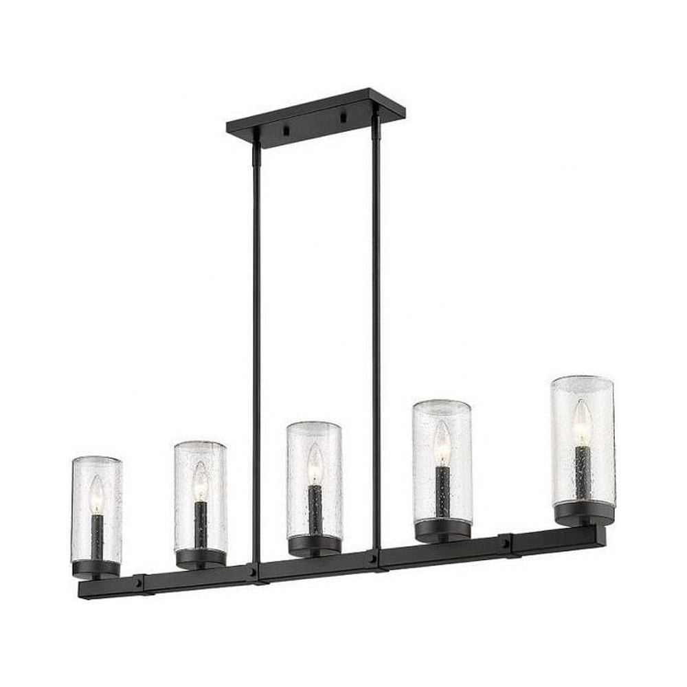 Z-Lite 589-5L-BK Marlow 5 Light 5" Wide Outdoor Taper Candle Linear ...