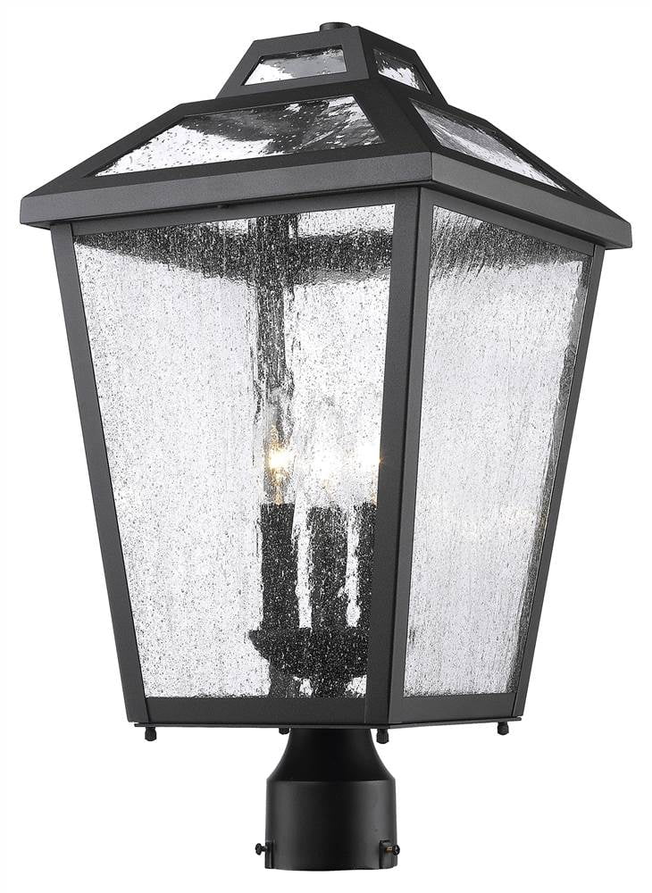 Z-Lite - Bayland - 3 Light Outdoor Post Mount Lantern in Colonial Style ...