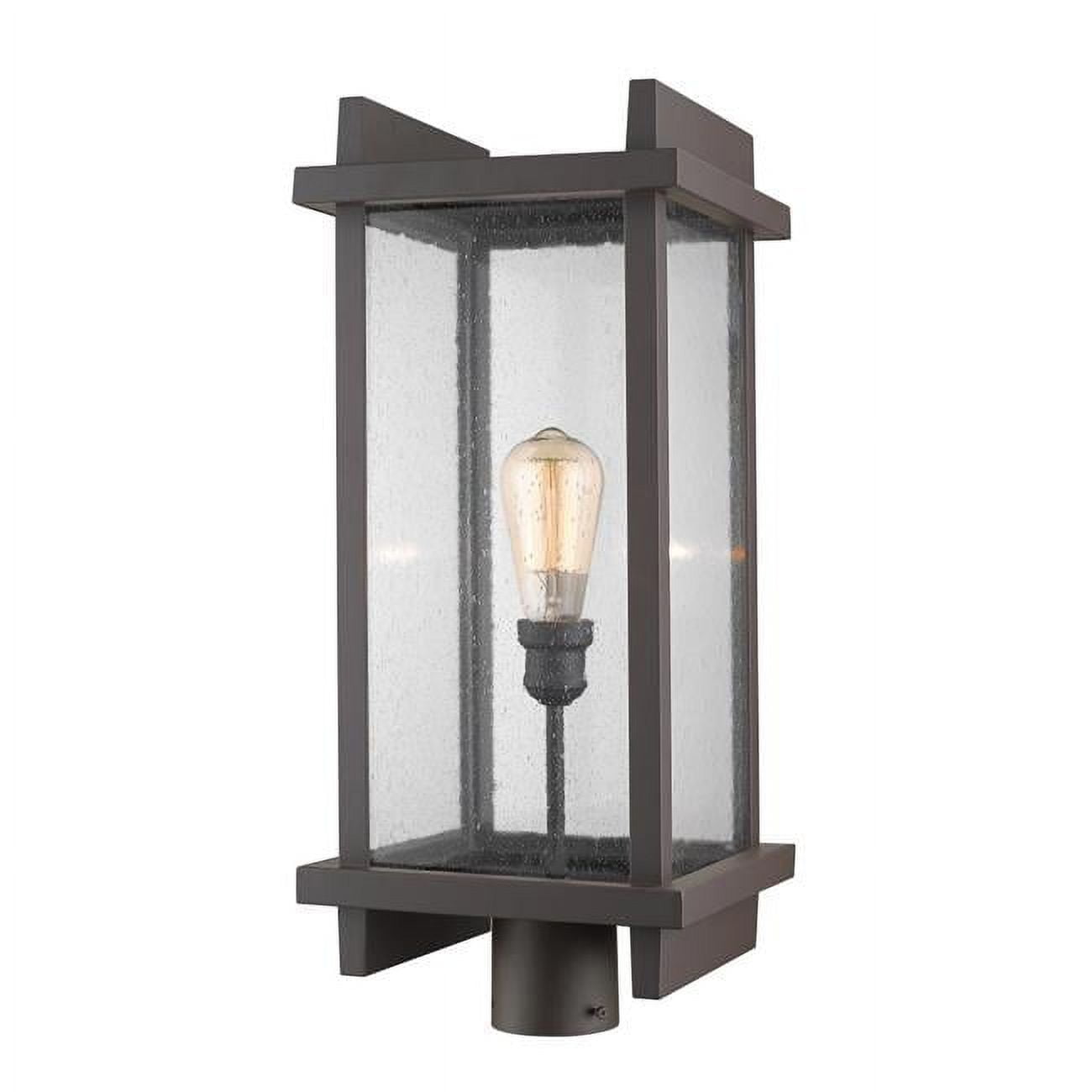Z-Lite - Fallow - 1 Light Outdoor Post Mount Lantern in Industrial ...