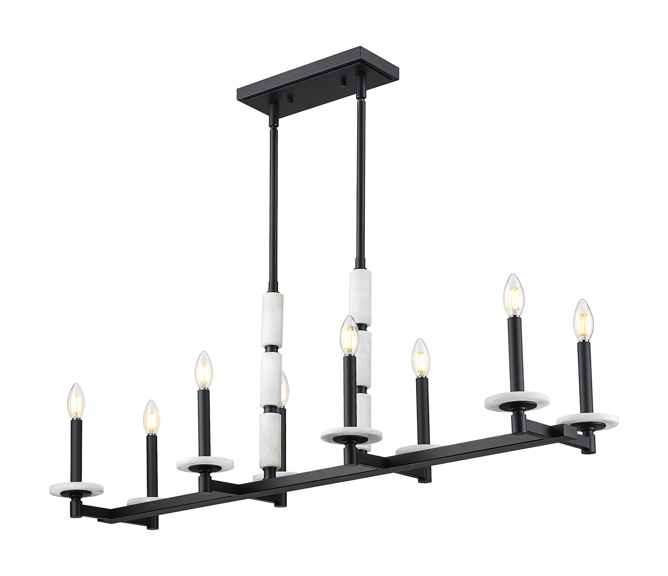 Z-Lite 3045-8L Kaden 8 Light 44" Wide Taper Candle Style Chandelier ...