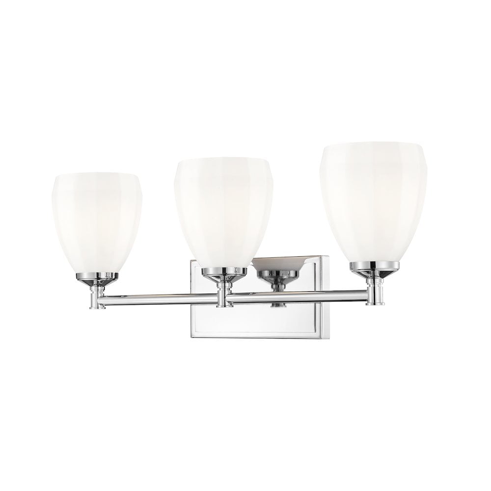 Z-Lite Oren 3 Light Vanity in Chrome color, Steel frame - Walmart.com