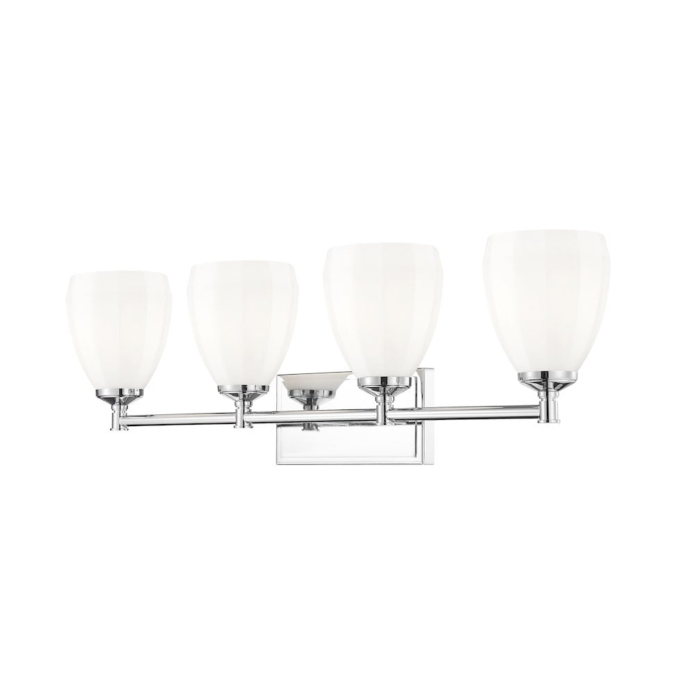 Z-Lite Oren 4 Light Vanity in Chrome color, Steel frame - Walmart.com