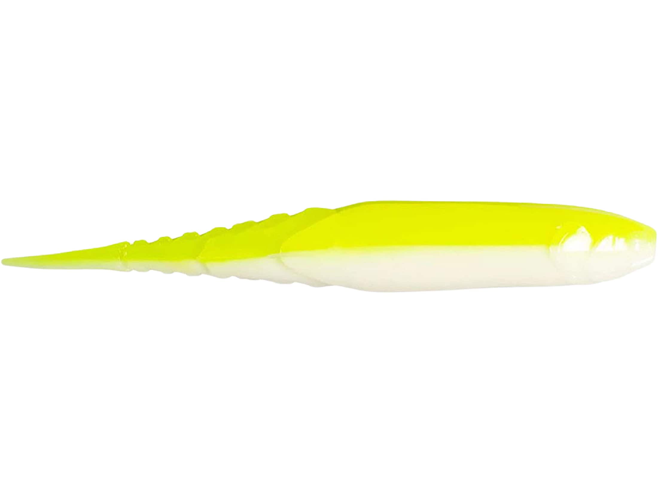 Z-Man CSP45-389 Chatterspike Chatreuse/White 4.5in Fishing Lures (5 ...