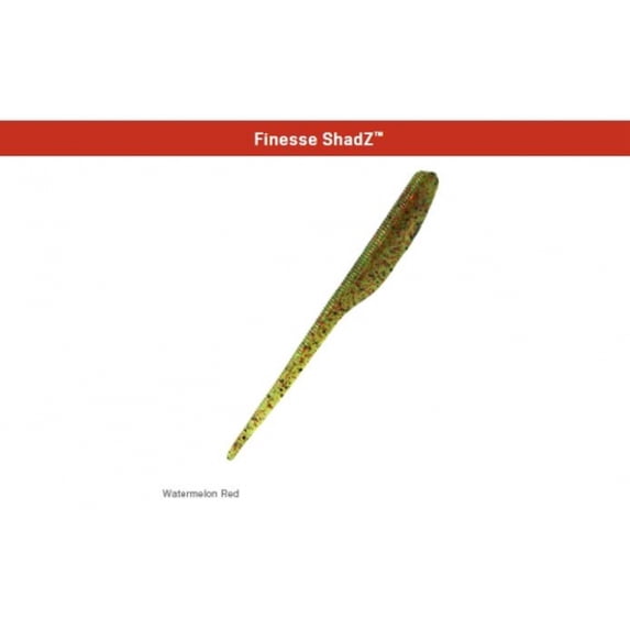 Z Man Finesse Shadz 4'' Watermelon Red - Walmart.com