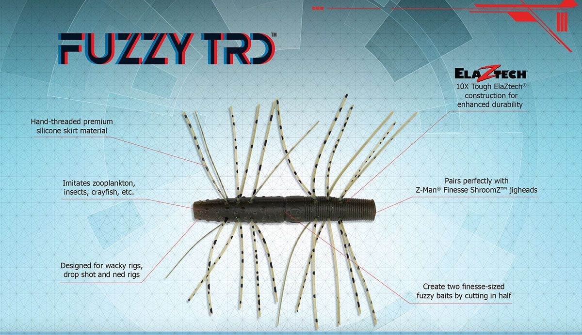 Z-Man Fuzzy TRD 2.75'' Green Pumpkin Goby 4 pk - Walmart.com