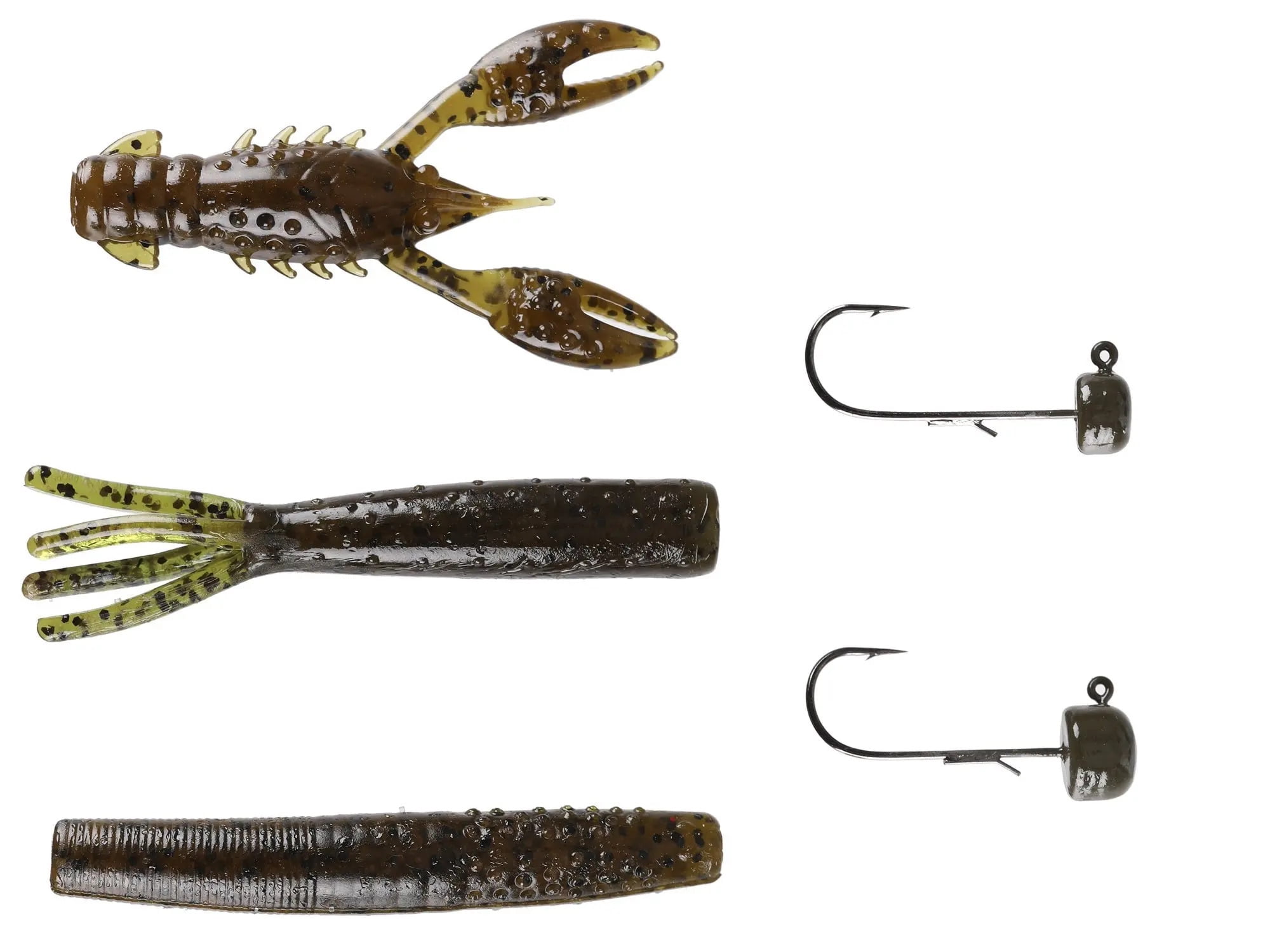Z Man Bass Bait Heads, Ned Rig Kit Green Pumpkin for Finesse Fishing ...