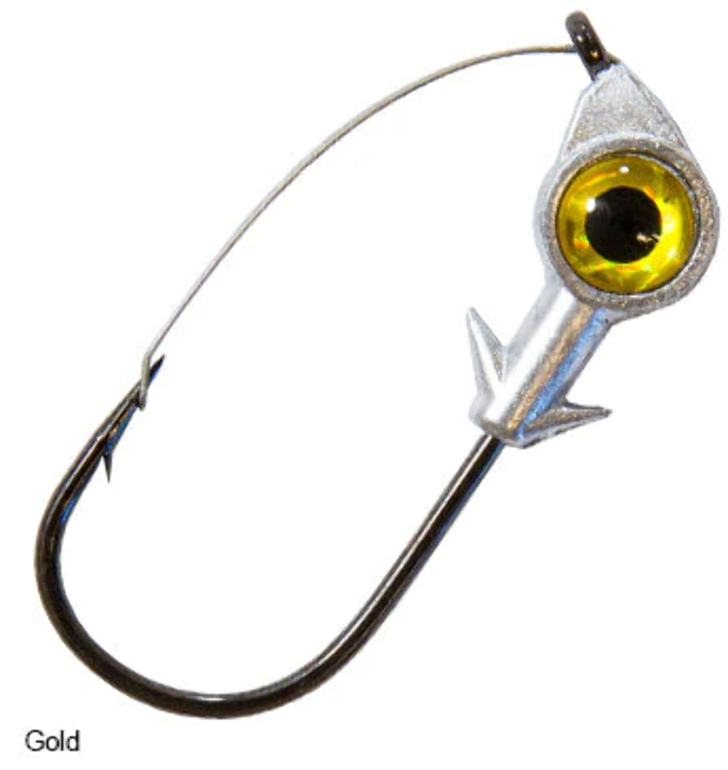Z-Man WEJH316-04PK3 Weedless Eye Jig Fishing Lure heads 3/16 Ounce Gold ...