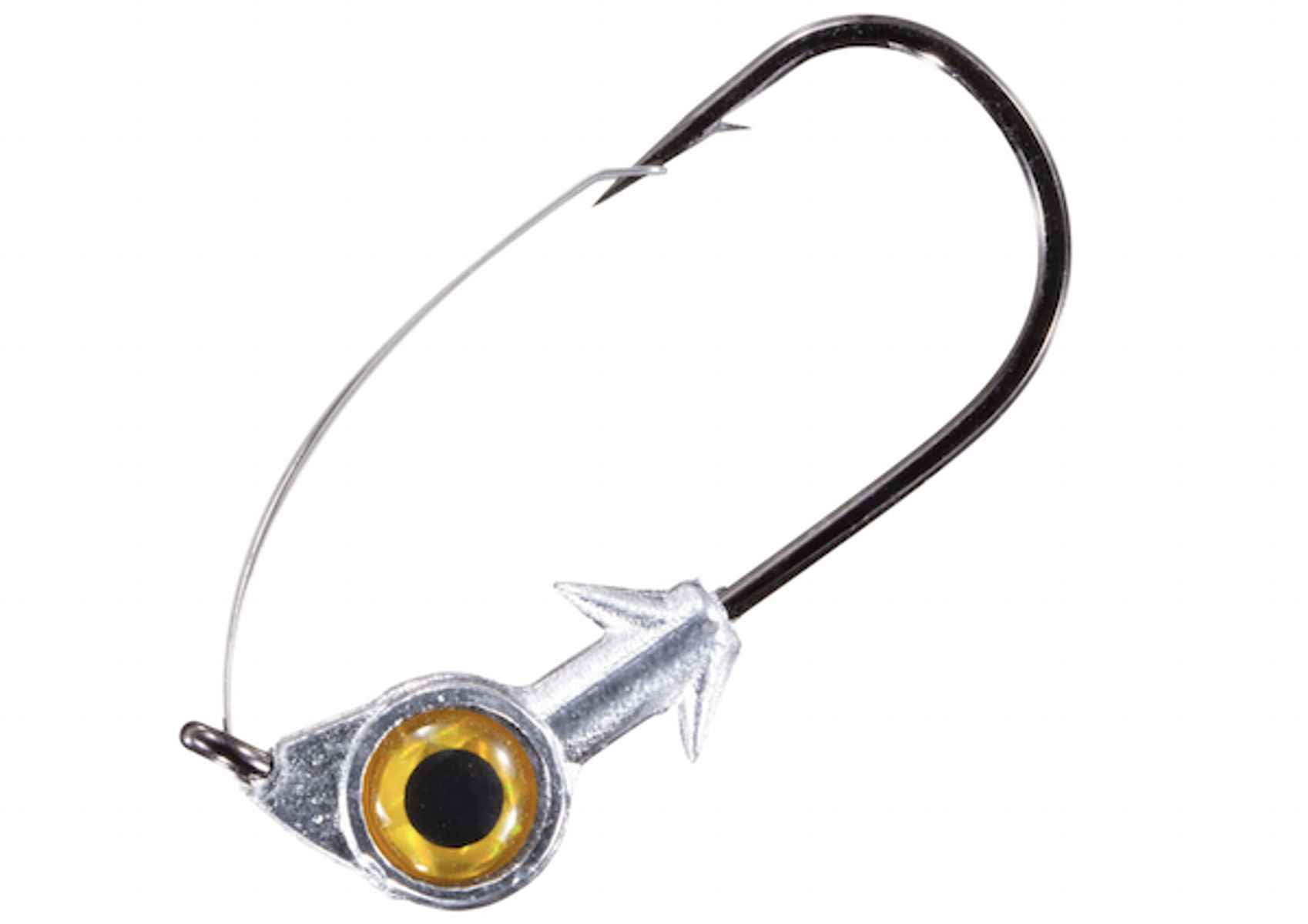 Z-Man WEJH316-04PK3 Weedless Eye Jig Fishing Lure heads 3/16 Ounce Gold ...