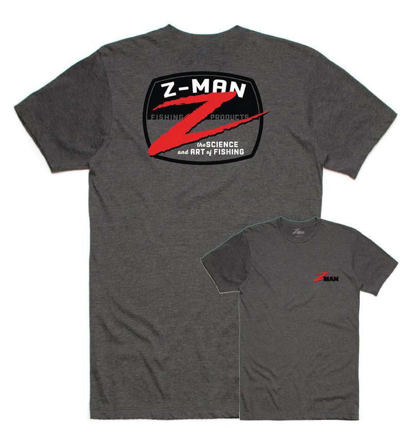 Z-Man Z-Badge Logo TeeZ (Charcoal Gray, Medium) - Walmart.com