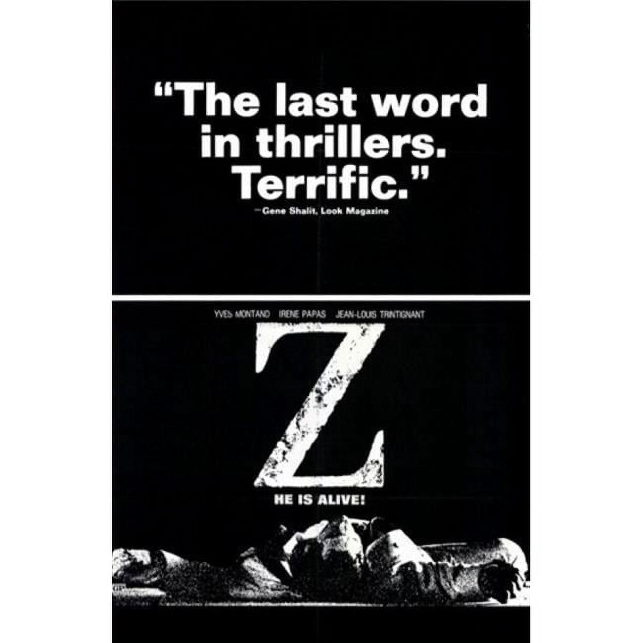 Z Movie Poster - 11 x 17 in. - Walmart.com