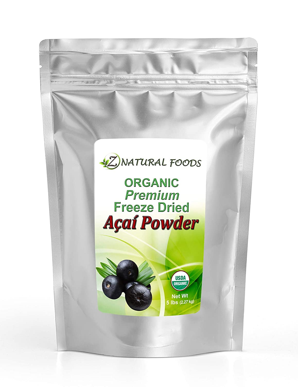 Z Natural Foods Organic Acai Berry Powder, Freeze Dried Superfood ...