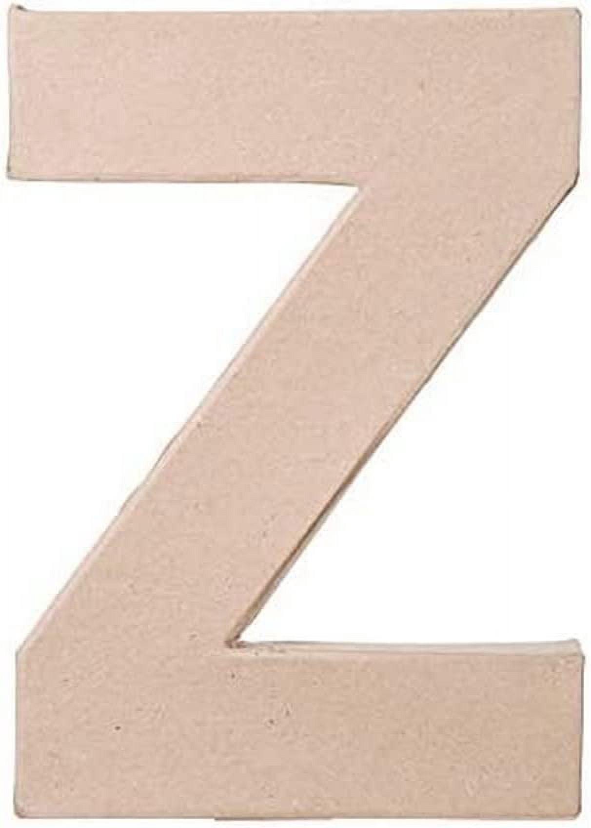 Darice Paper Mache Letter Z 8 X 5.5 Inches - Walmart.com