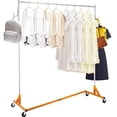 Z Rack, Industrial Grade Z Base Garment Rack, Height Adjustable Rolling ...