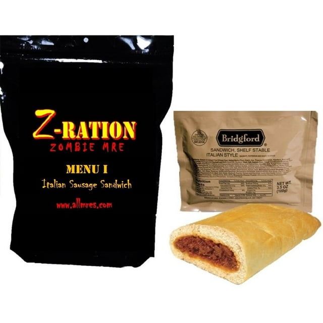 Z-Ration – Menu I MRE (Ready-to-Eat) Italian Sausage Sandwich: The ...