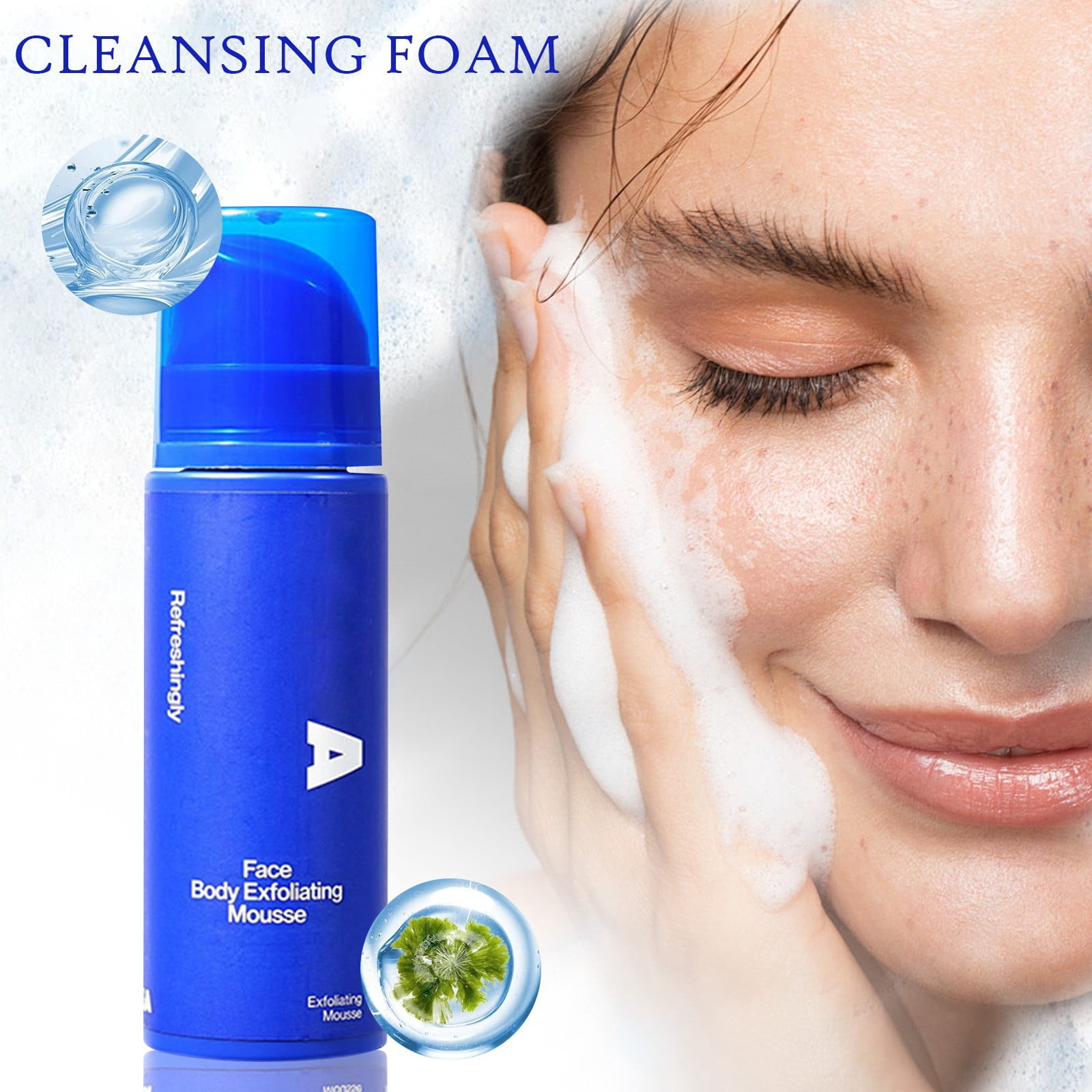 Z:SEA Face Body Exfoliating Mousse, Face Exfoliator, Face Exfoliating ...