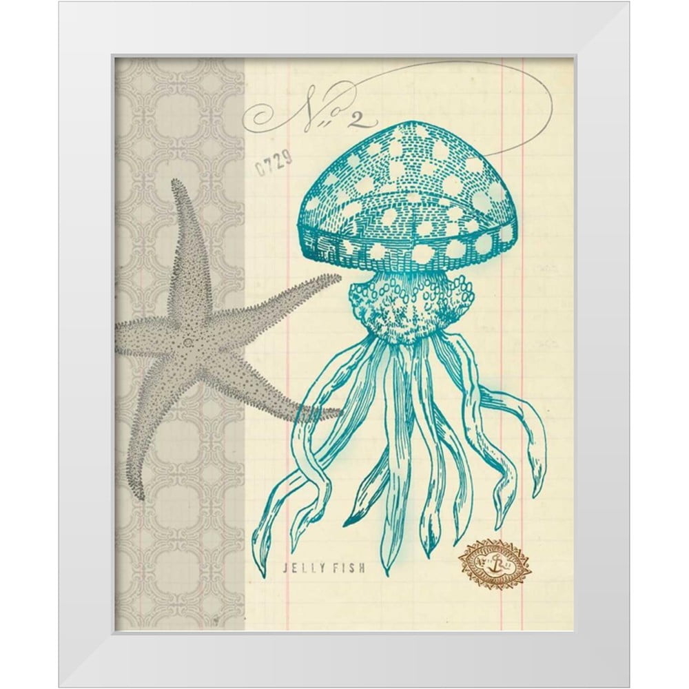 Z Studio 15x18 White Modern Wood Framed Museum Art Print Titled - Sea ...