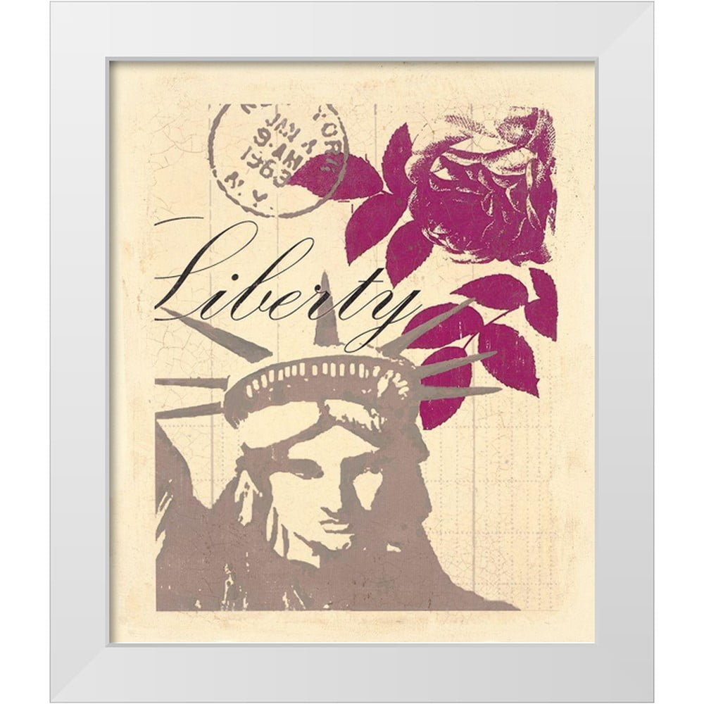 Z Studio 20x23 White Modern Wood Framed Museum Art Print Titled - WORLD TOUR LIBERTY - Walmart.com