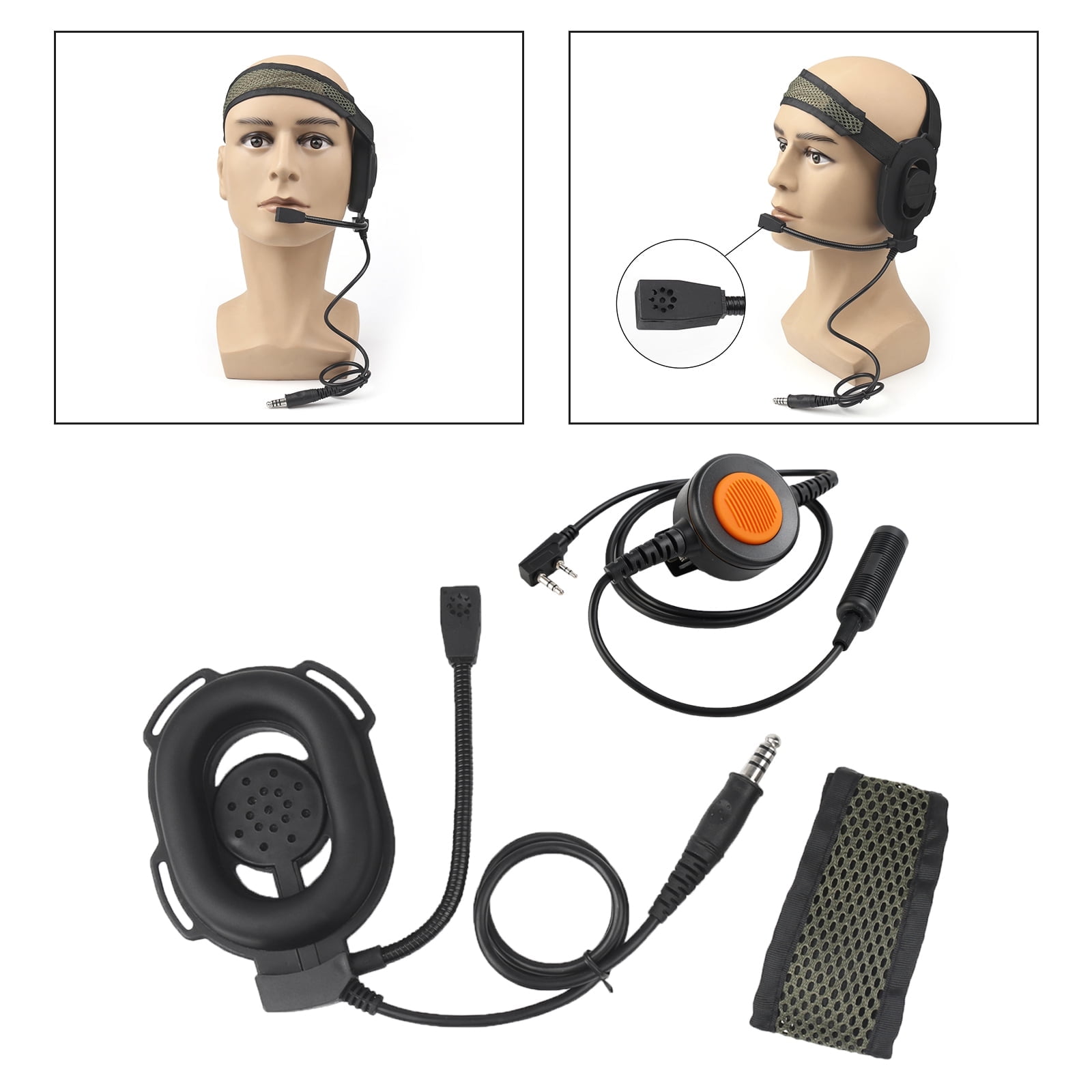 Z Tactical HD-01 Bowman Elite II Headset for Kenwood TK-208, TK-220, TK ...