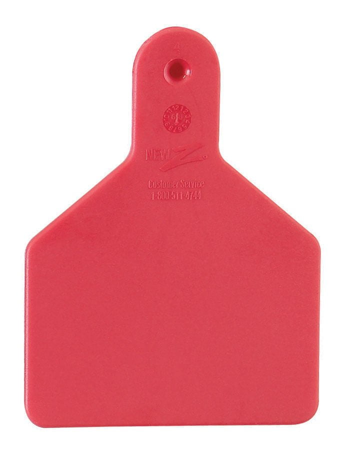Z Tags 25 Count 1-Piece Blank Tags for Cows, Red - Walmart.com
