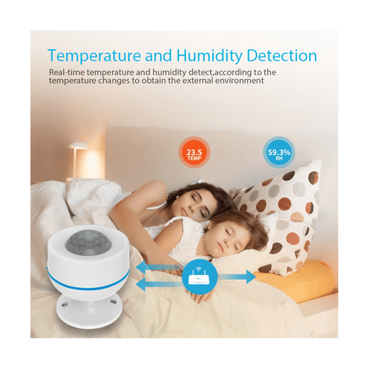 Z Wave Plus 700Series PIR Motion Detector with Temperature Humidity ...