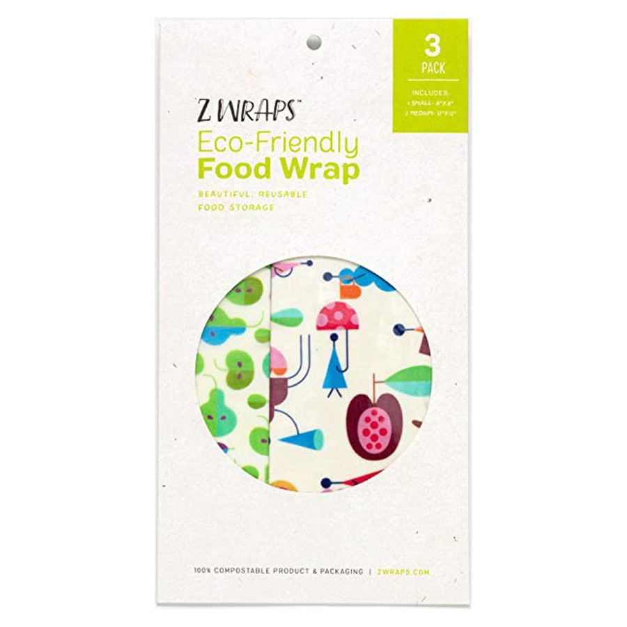 Z Wraps 3-Pack Beeswax Wrap, 1 Small Perfect Pear, 2 Medium Out & About ...