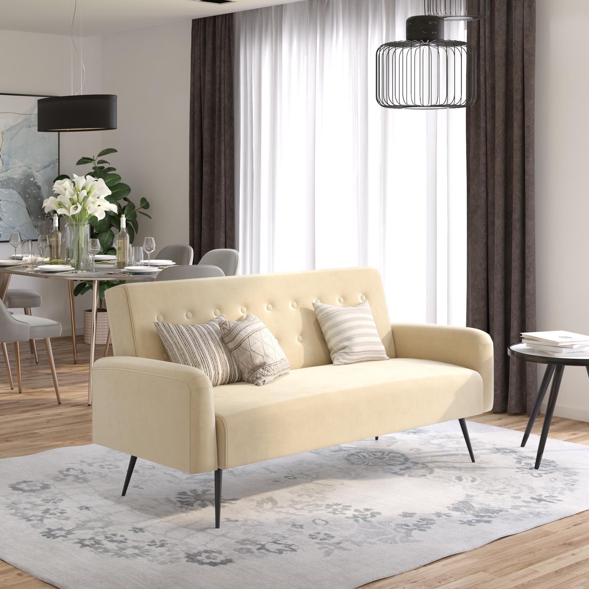 Stevie tufted back convertible sofa store