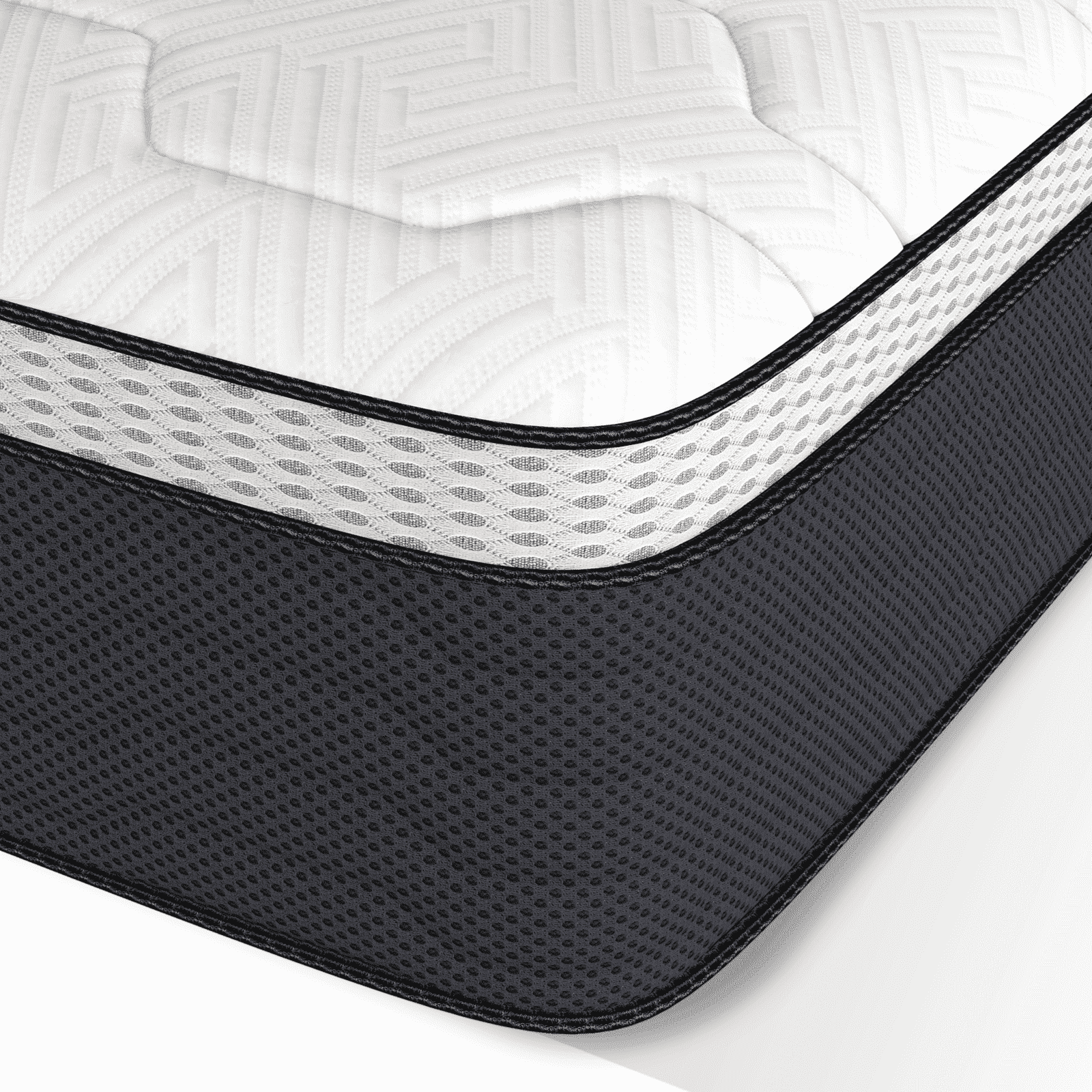 Z-hom Hybrid King Mattress 12 inch, King Size Spring Gel Memory Foam ...