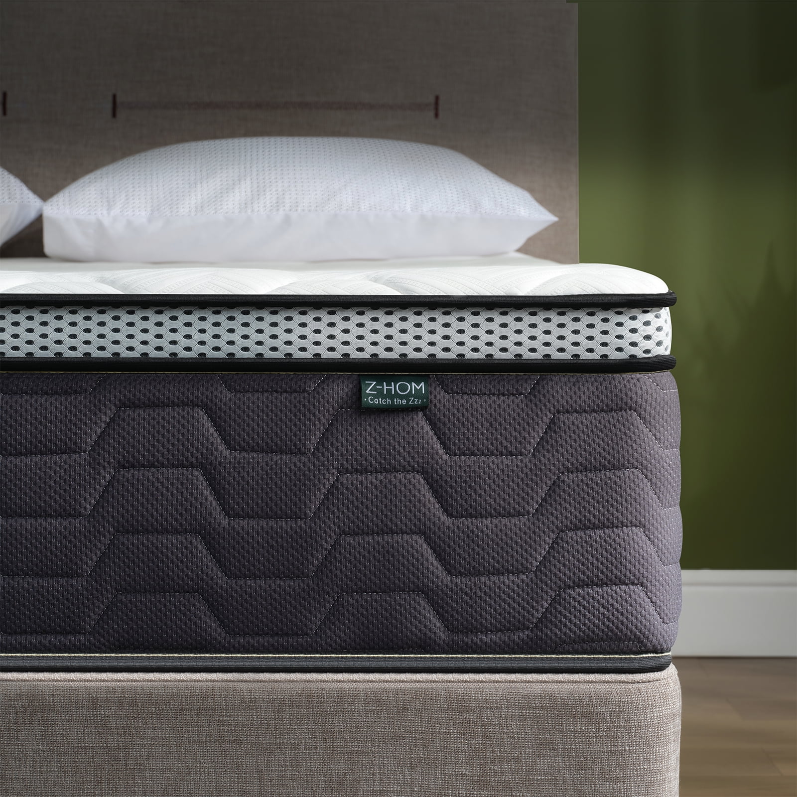 Z-hom Hybrid Queen Mattress 12 Inch, Queen Size Spring Gel Memory Foam ...