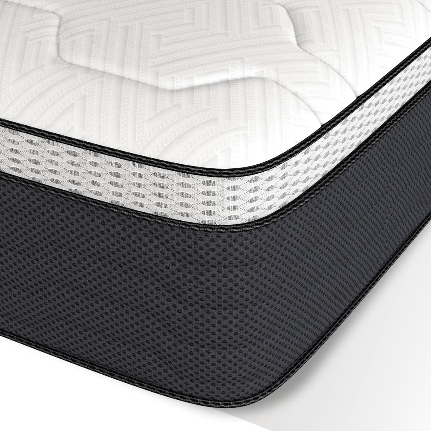 Z-hom King Mattress 12 Inch, King Size Spring Gel Memory Foam Mattress ...