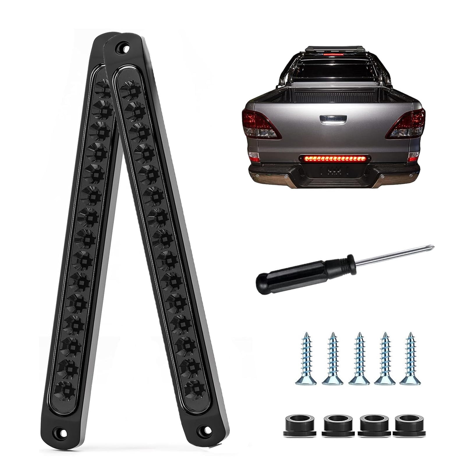 Z-oneMart 15 LED Trailer SSF20 Brake Lights Bar Red Stop Tail Lights ...