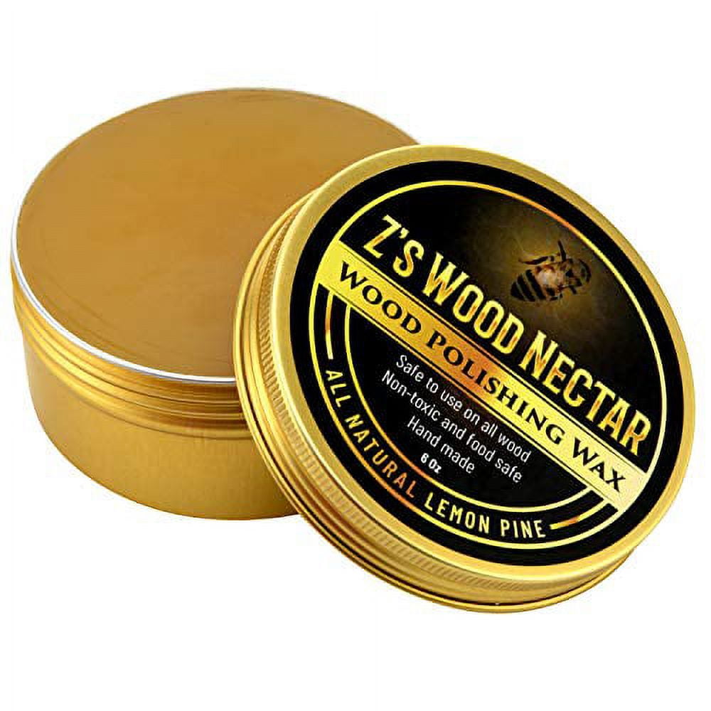 Z's Wood Nectar All Natural Beeswax Furniture Polish & Conditioner (6oz ...