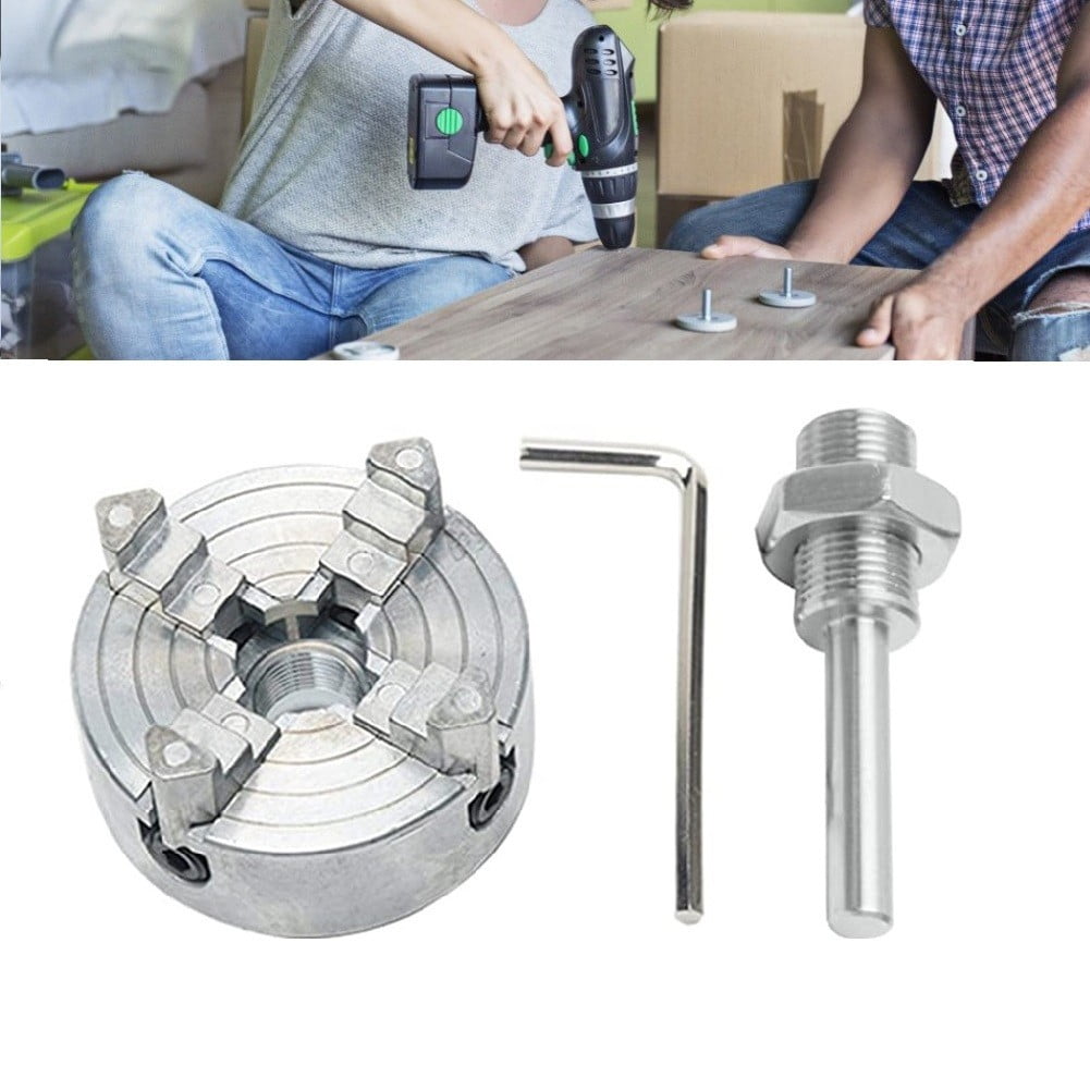 Z011 Metal 4 Jaws Manual Lathe Chuck Clamp Hcs Self-Centering Mini ...