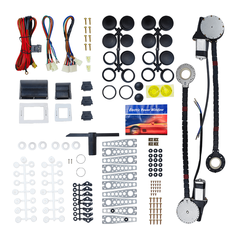 Universal Electric Power Window Lift Roll Up Regulator Conversion Kit w ...