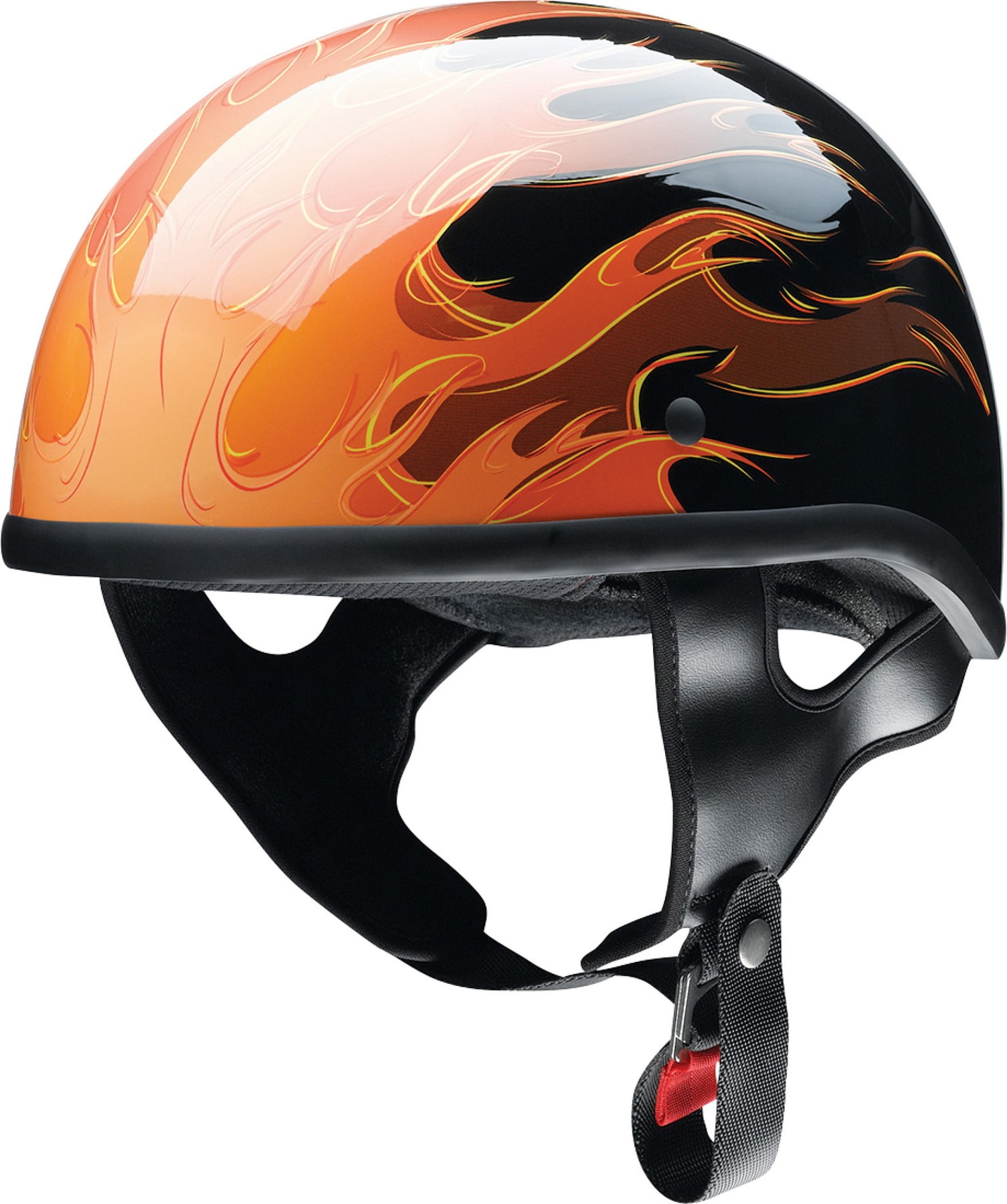 Z1R CC Hellfire Motorcycle Half Helmet Orange XXL - Walmart.com