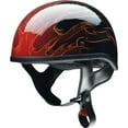 Z1R CC Hellfire Motorcycle Half Helmet Red LG - Walmart.com