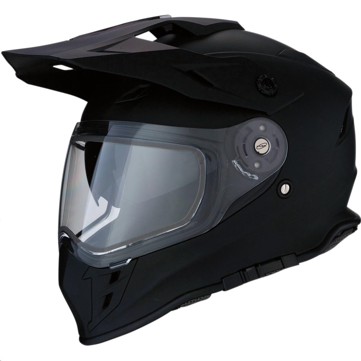 Z1R Range Solid snowmobile helmet with Dual-Lens Shield (X-Large, Flat ...