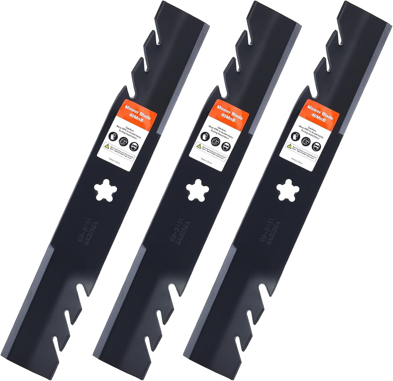 Z248F 48 inch Mower Mulching Blades for Hus qvarna 532180054 YTH2348 ...